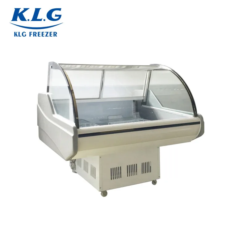 Fresh Meat Open Display Fridge Commercial Meat Freezer Vertical Door ...