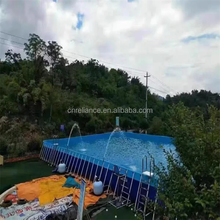 20ft Metal Rectangular Swimming Pool Frame Above Ground Pool Commercial ...