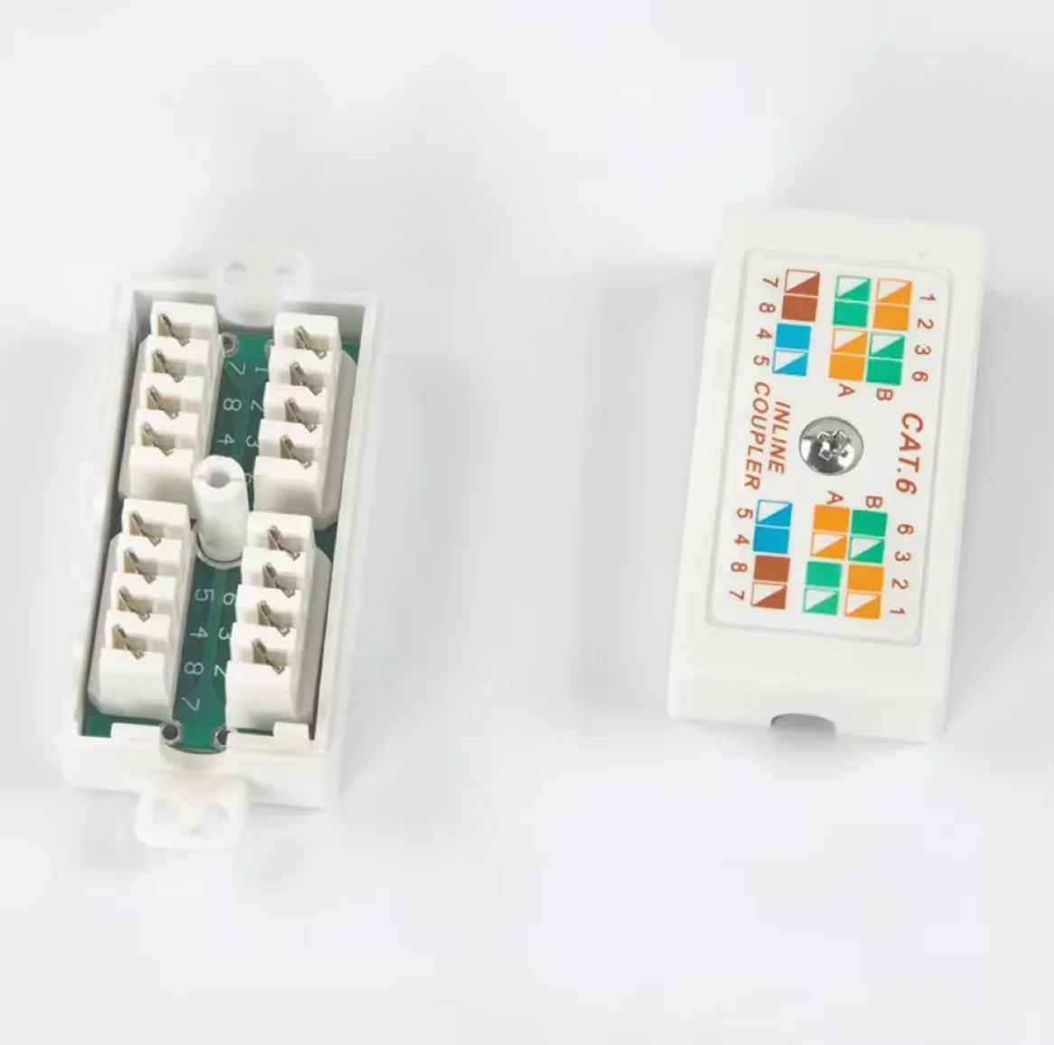 Cat 6 Junction Box Splice Connector Unshielded Punch Down Type Inline ...