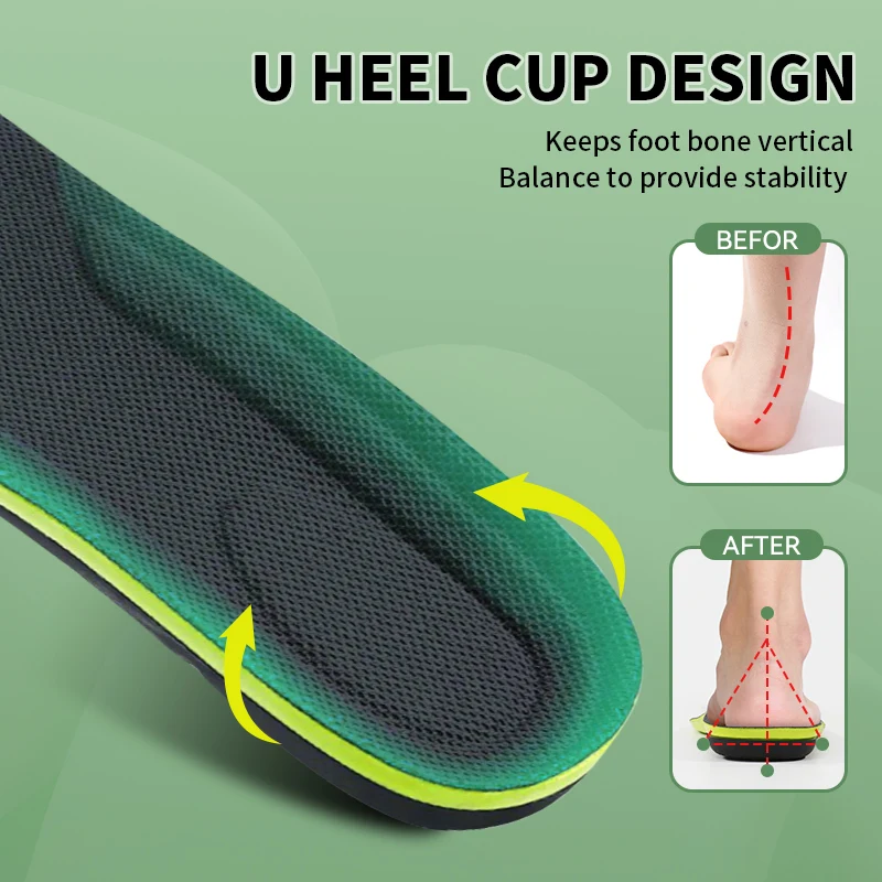 Basketball Sneakers Insole Pu Foot Massage Soft And Light Insole Arch ...