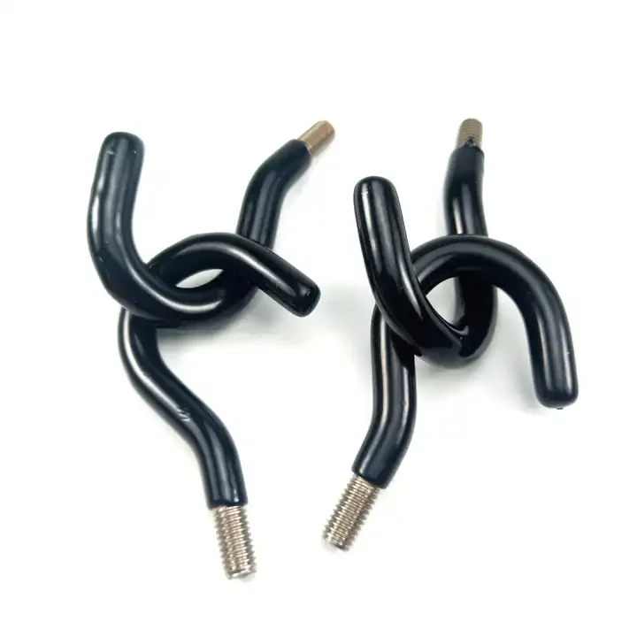 Black J-Thread Hook - Heavy Duty Ceiling Mounting Solution