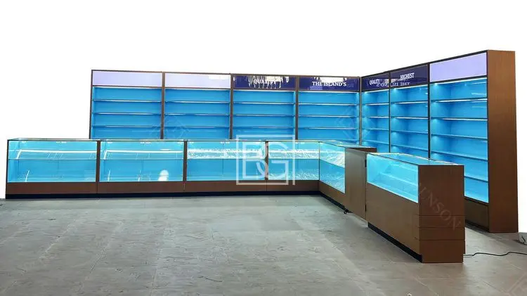 Shisha Shop Display Units - Customized Smoke Shop Furniture