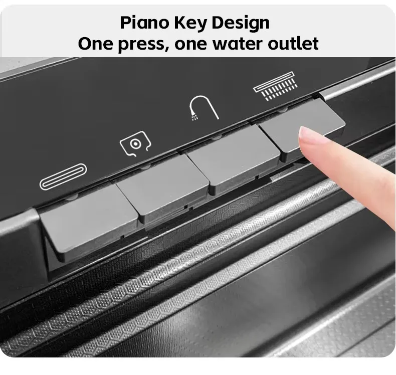 Luxury Countertop Smart Digital Kitchen Sink Set 304 Stainless Steel