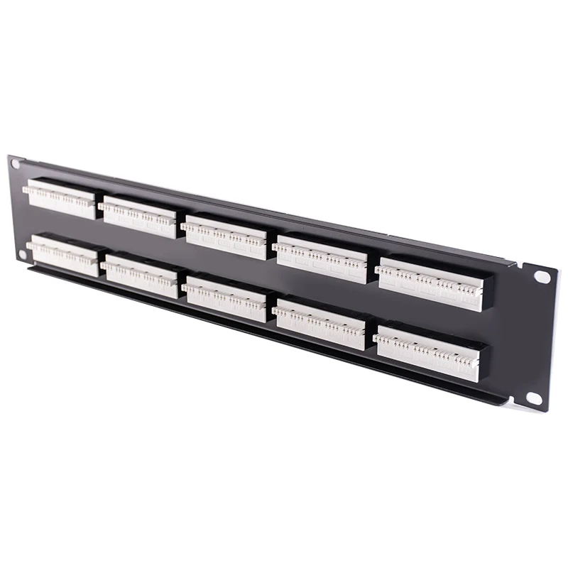 Cat3 Keystone Jack Metal Patch Panel Cat3 50 Port Rj11 Modular Type ...