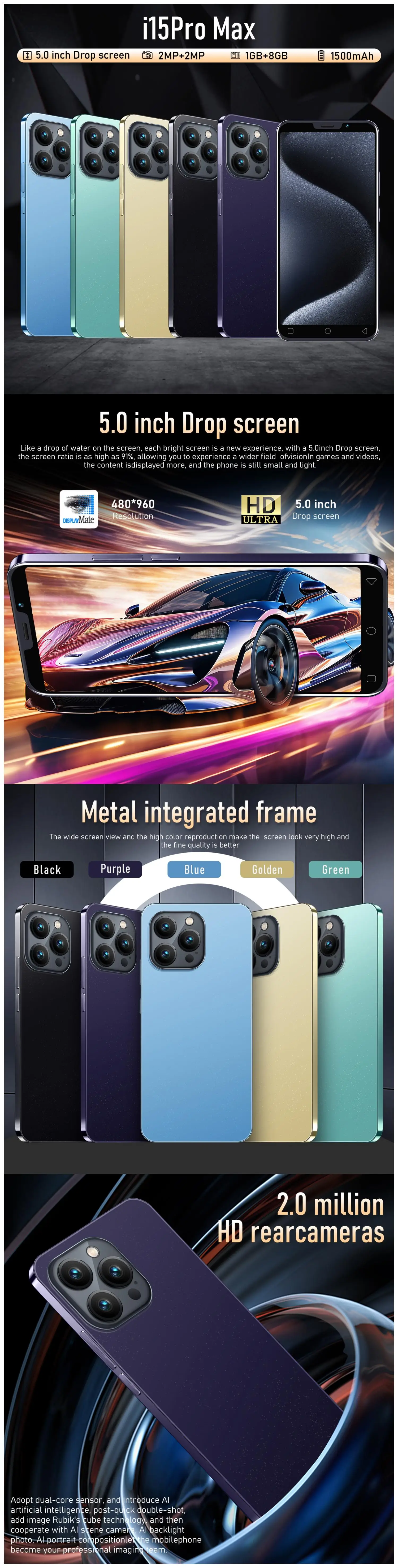 Cheap Chinese Mobile Phones Android 5.0 Inch 1gb+8gb Google Play Store ...