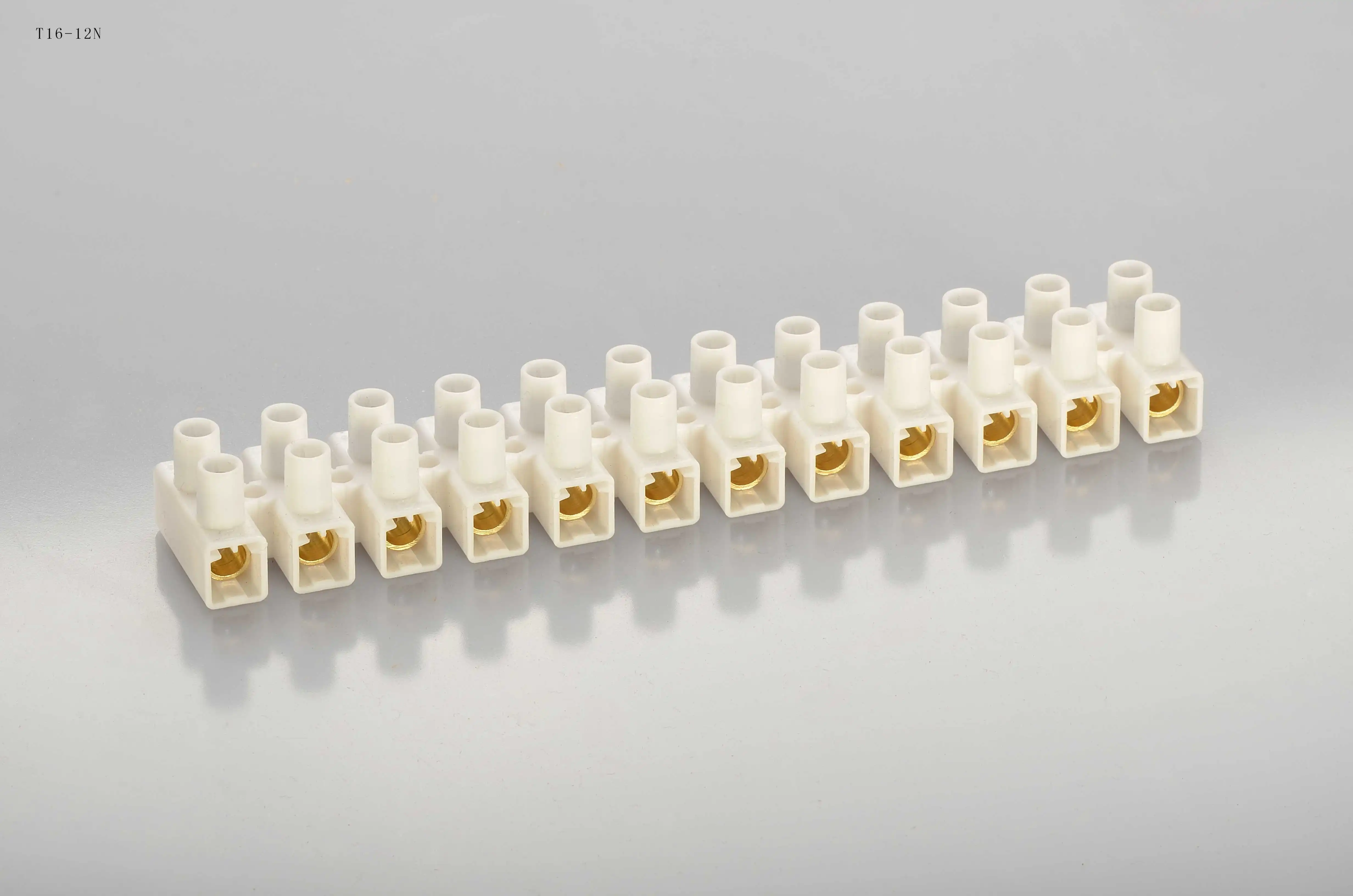 12 Way Feed through Lighting Terminal Block - 750V 76A