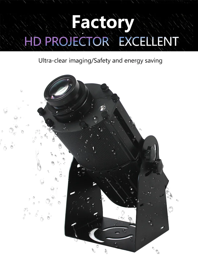 Optlaser 200W IP65 LED Safety Signage Projectors for Warehouses