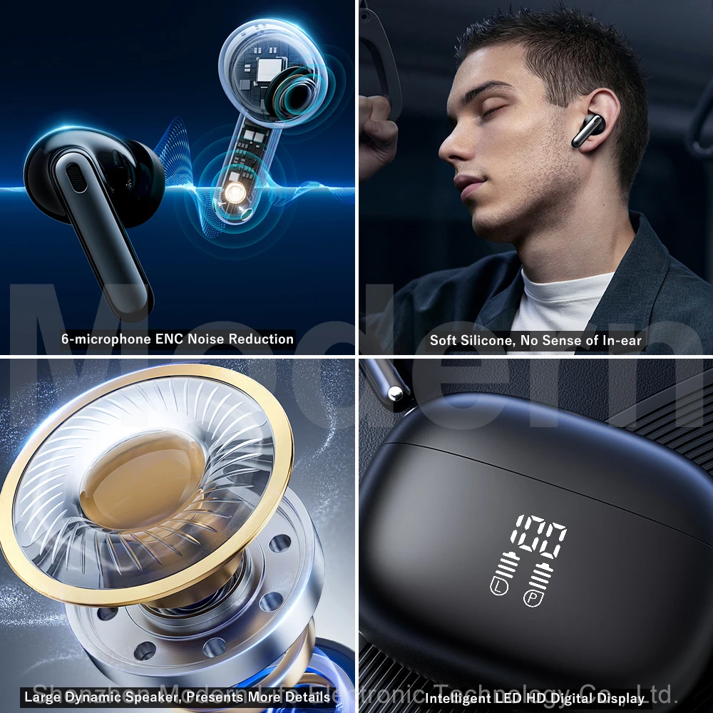 Alibaba.com: TWS Y90 LED Display Wireless Earphones with noise ...