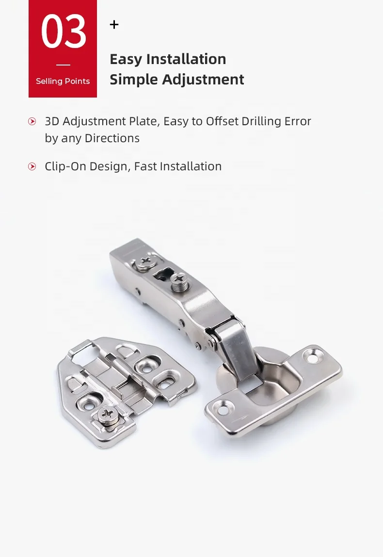 Temax New Quick Release 3d Hinges Cabinet Soft Close Cabinet Hinges for ...