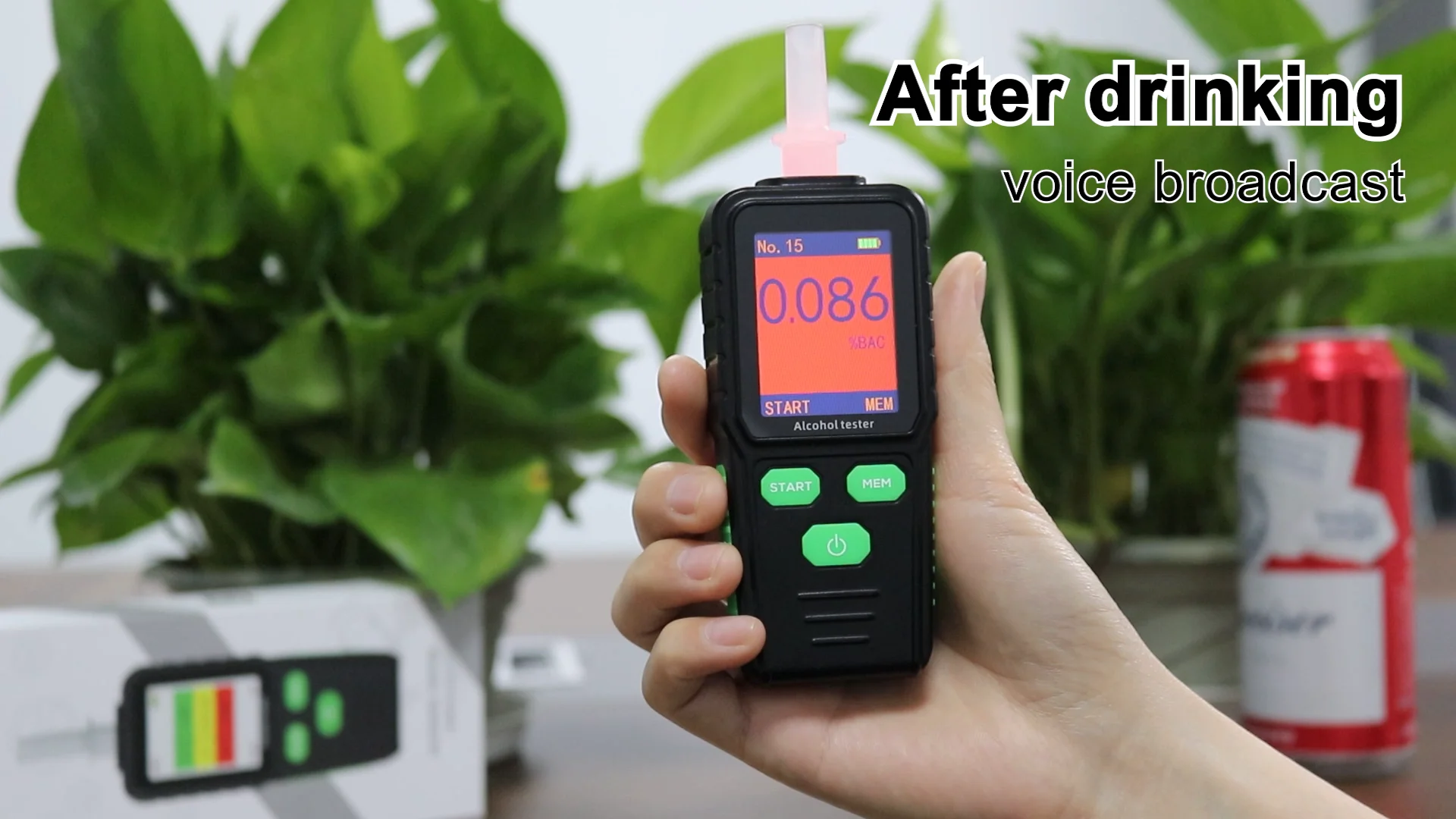 R&d Rd930 Alcohol Tester Car Breathalyzer Digital Voice Broadcast Wine ...