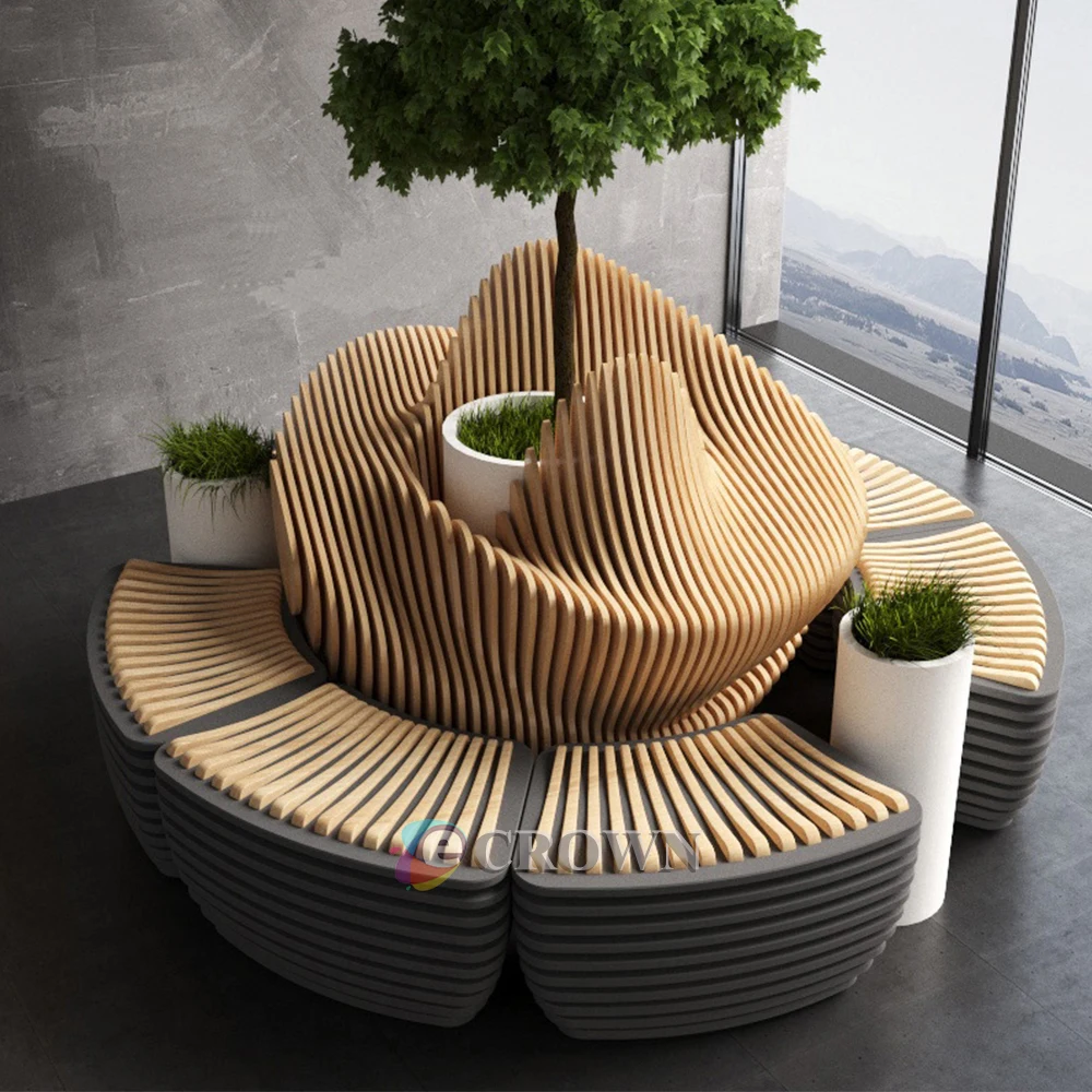 Public bench garden office Quick ing Round front bench luxury service ...