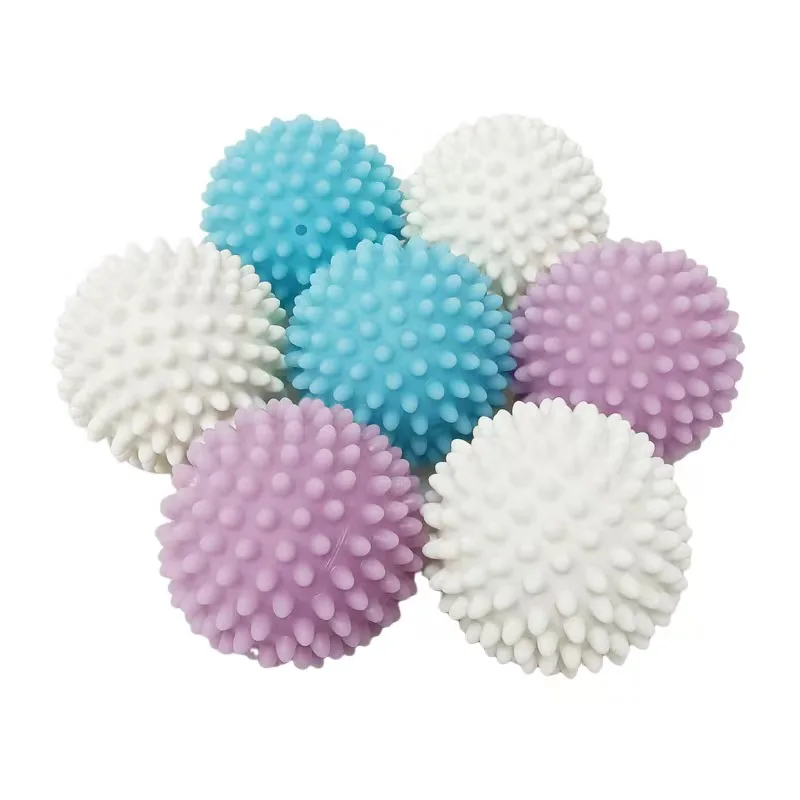 PVC Reusable Laundry Ball Washing Drying Fabric Softener Ball for Home ...