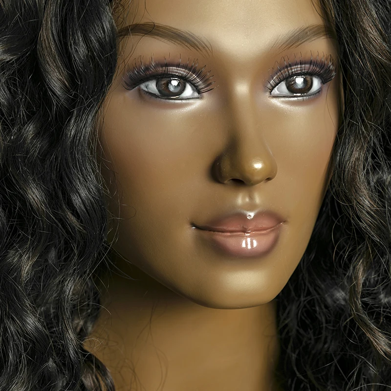 Jessica Make Up Face Head Mannequin Wig Display Realistic Female ...