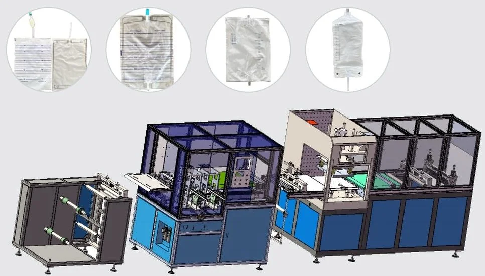 Automatic Pvc Urine Collection Leg Bag Making Machine And Urine ...