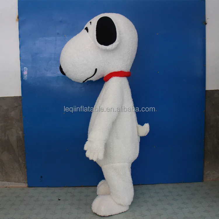 Snoopy Cartoon Dog Mascot Costume for Halloween - Custom Unisex Plush ...