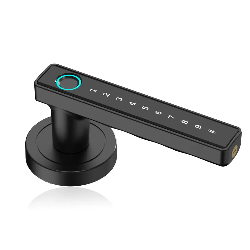 Electronic Fingerprint Smart Handle Keyless Opening Door Lock With ...