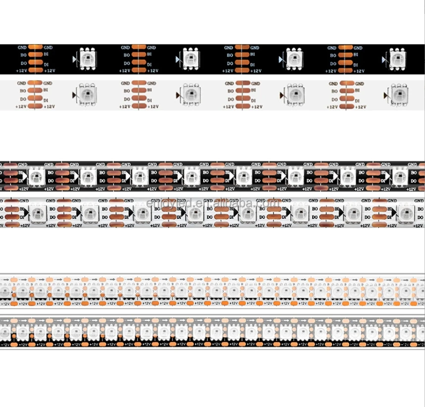 12V WS2815 RGB Pixels Strip - Individually Addressable Leds