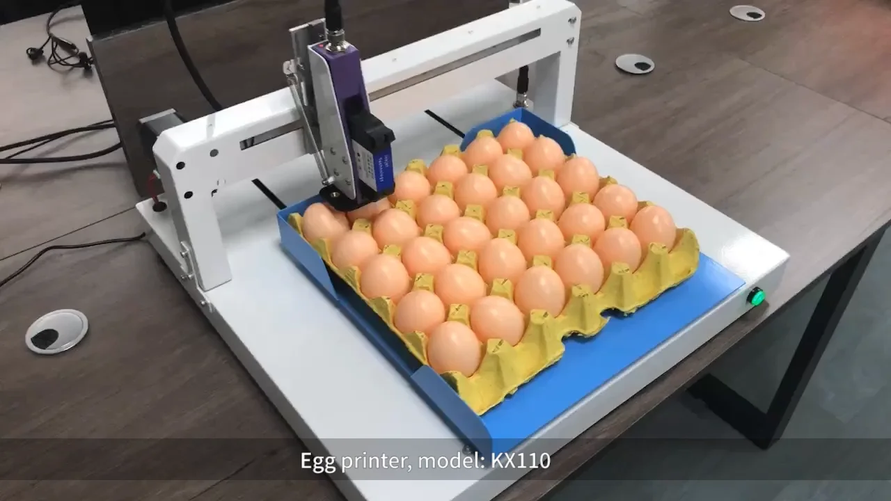 Kelier Automatic Hen Egg Date Printer Printing Machine Egg Stamping ...