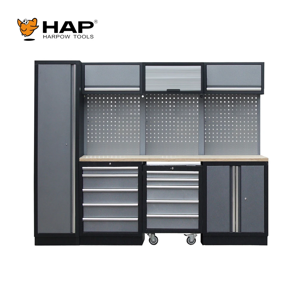 Combined Tool Cabinet Workshop Garage Workbench Organization System ...