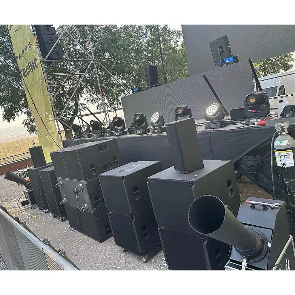 Dual 21 Inch Subwoofer - Powerful Professional Audio Speakers