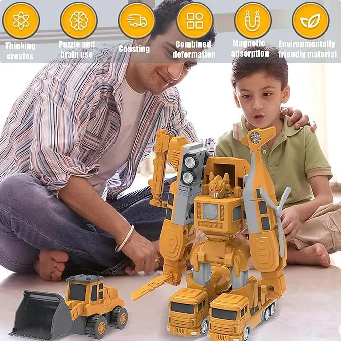 Magnetic Robot Car - Fun and Educational Building Block