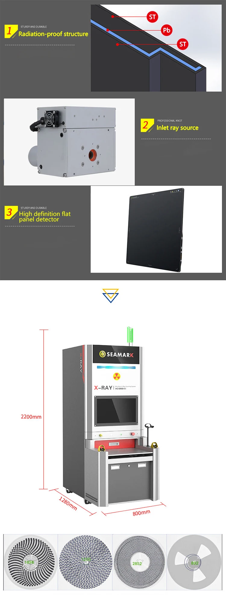 Seamark Zhuomao XC1000 - High Efficiency Chip Counting Machine