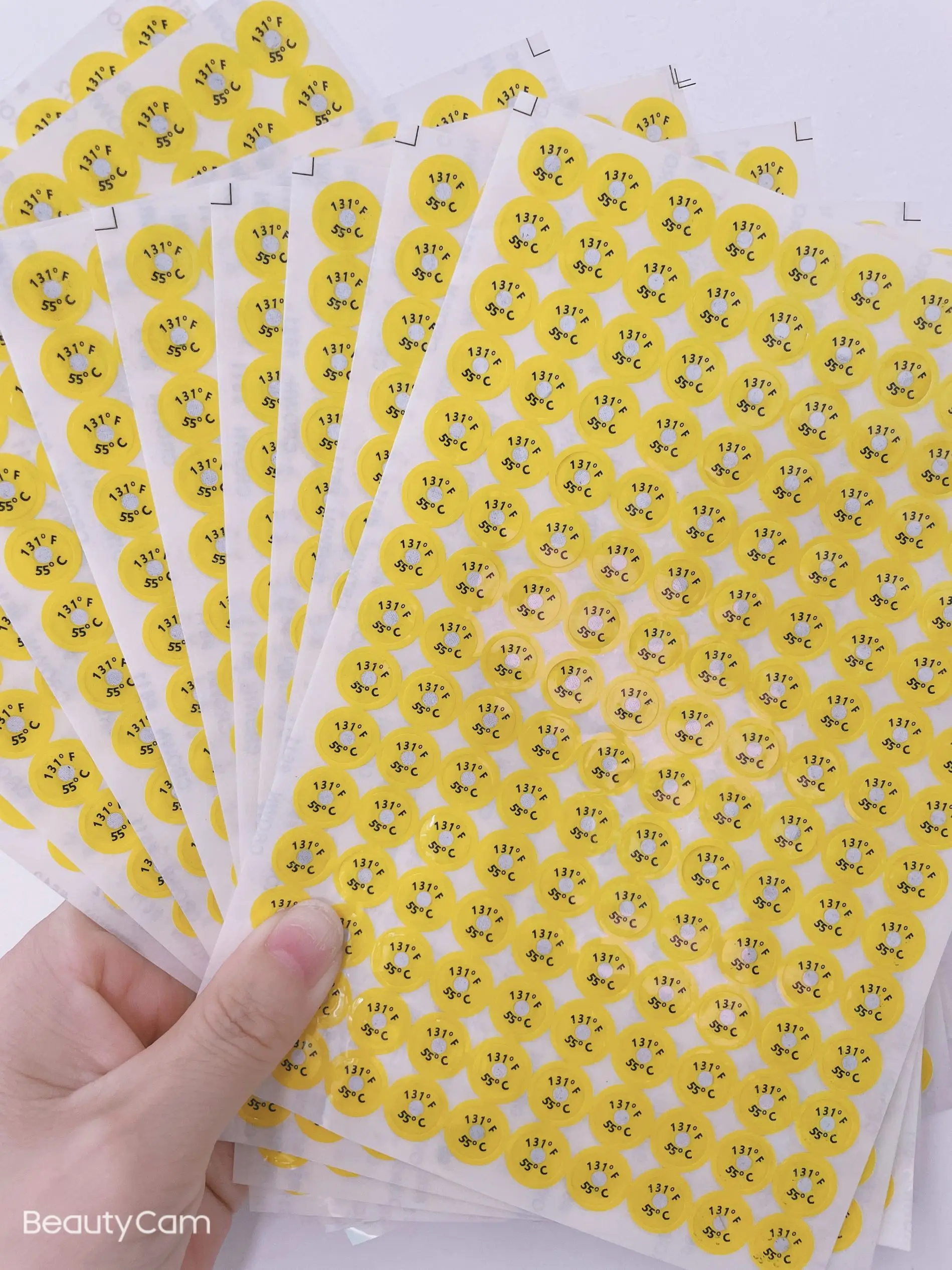 Temperature Irreversible Color Change Sticker Thermometer Custom ...