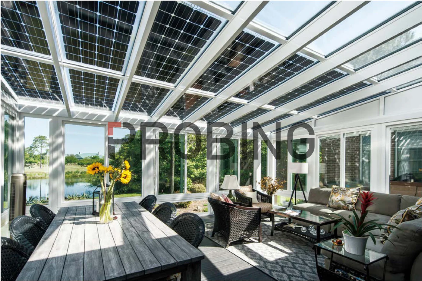 Solar Energy System Modern Outdoor Sunrooms With Motorized Features ...