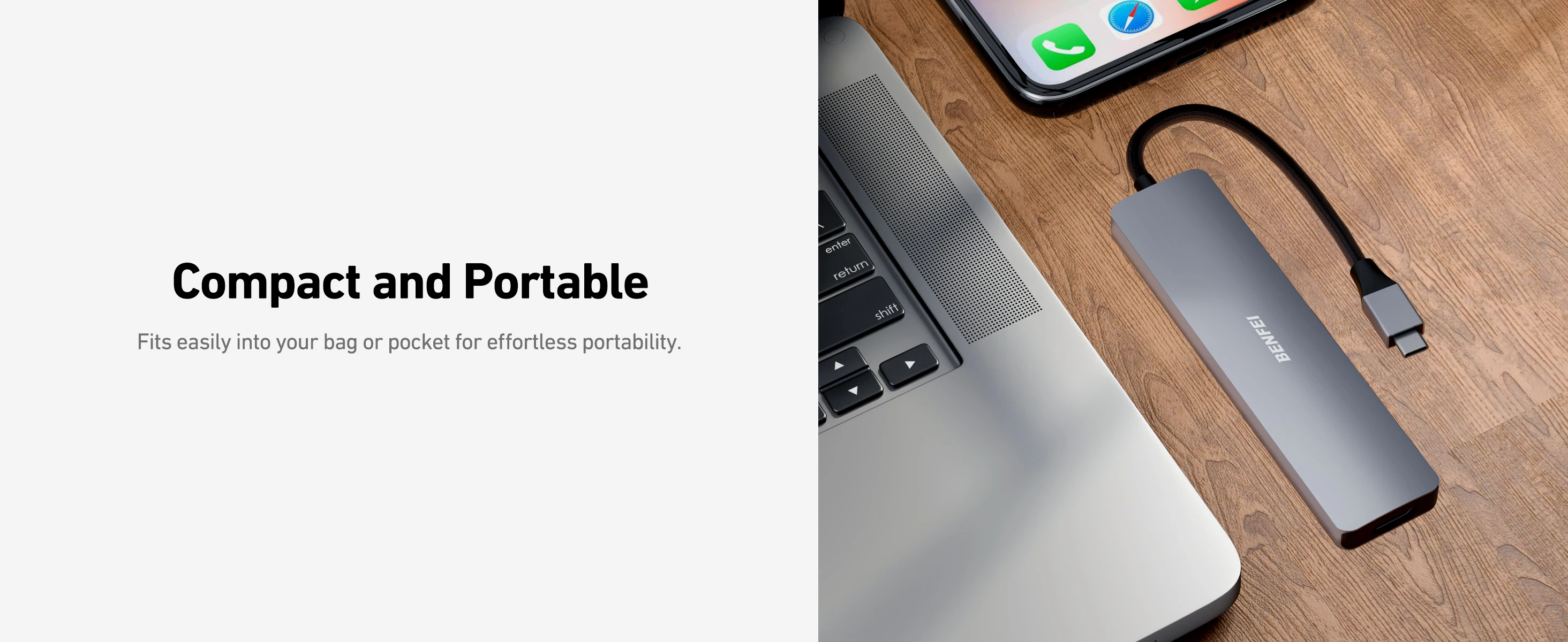 BENFEI USB C HUB 7in1 Multiport Adapter with USB-C to HDMI 4K@60Hz SD/TF Card Reader/3*USB 3.0 ...