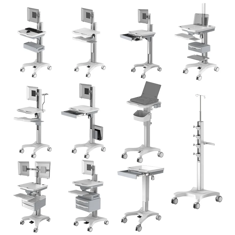Medical Endoscopy Cart Laparoscopy Trolley with Drawer Wheels Casters ...