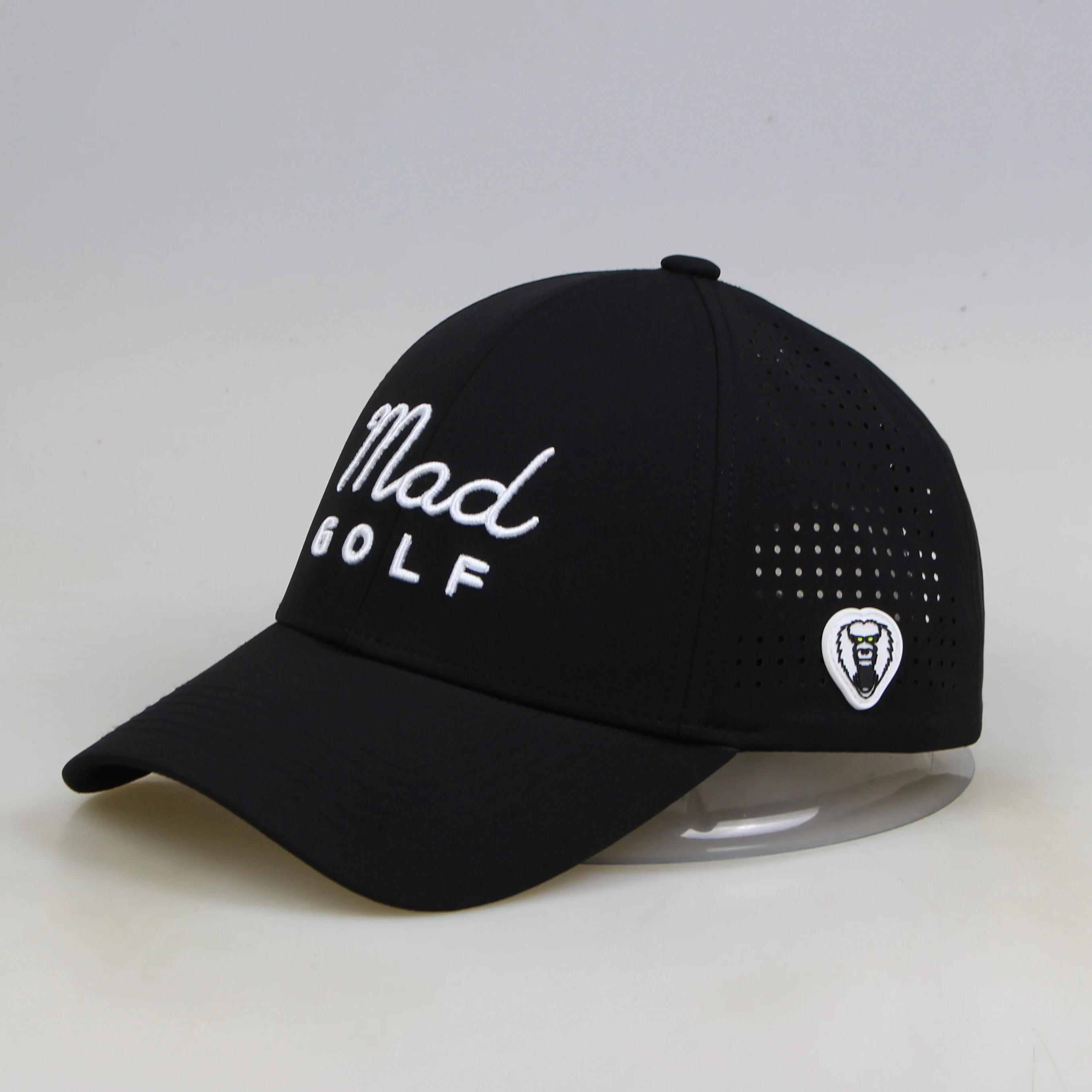 Custom Melin Style 6 Panel Perforated Gorras Golf Baseball Cap Pvc ...