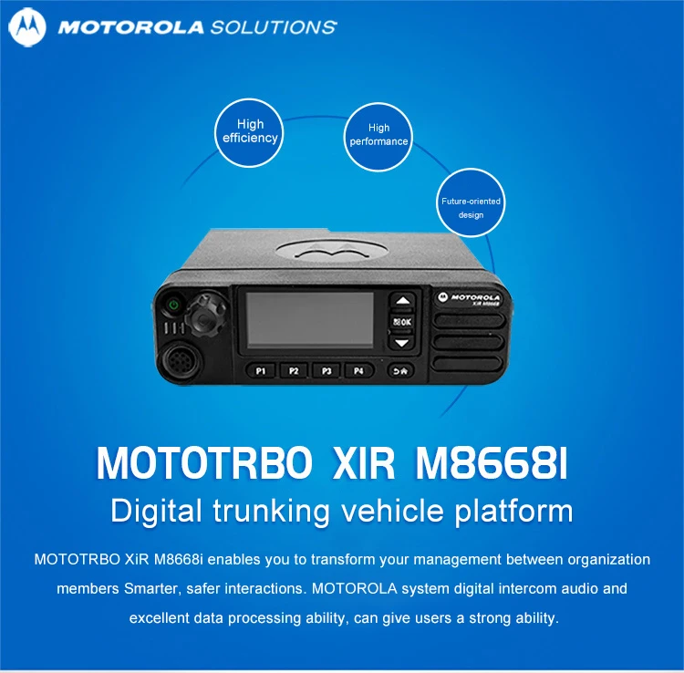 Motorola Dmr Radio Base Dm4401e Dm4600 Dm4601e Uhf 45w Vehicle Two Way Radio Transceiver Vhf Car ...
