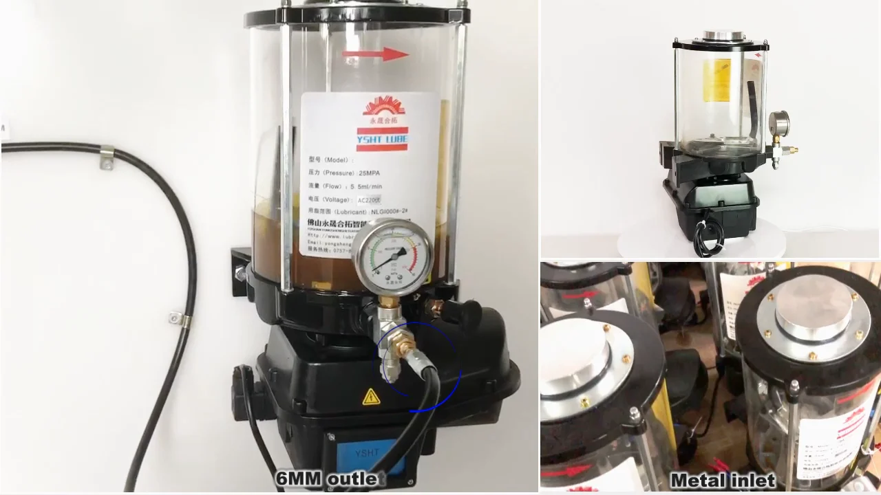 4 Outlet Plc Control 220v Internal Motor Electric Grease Pump Egm-p-4-4 ...