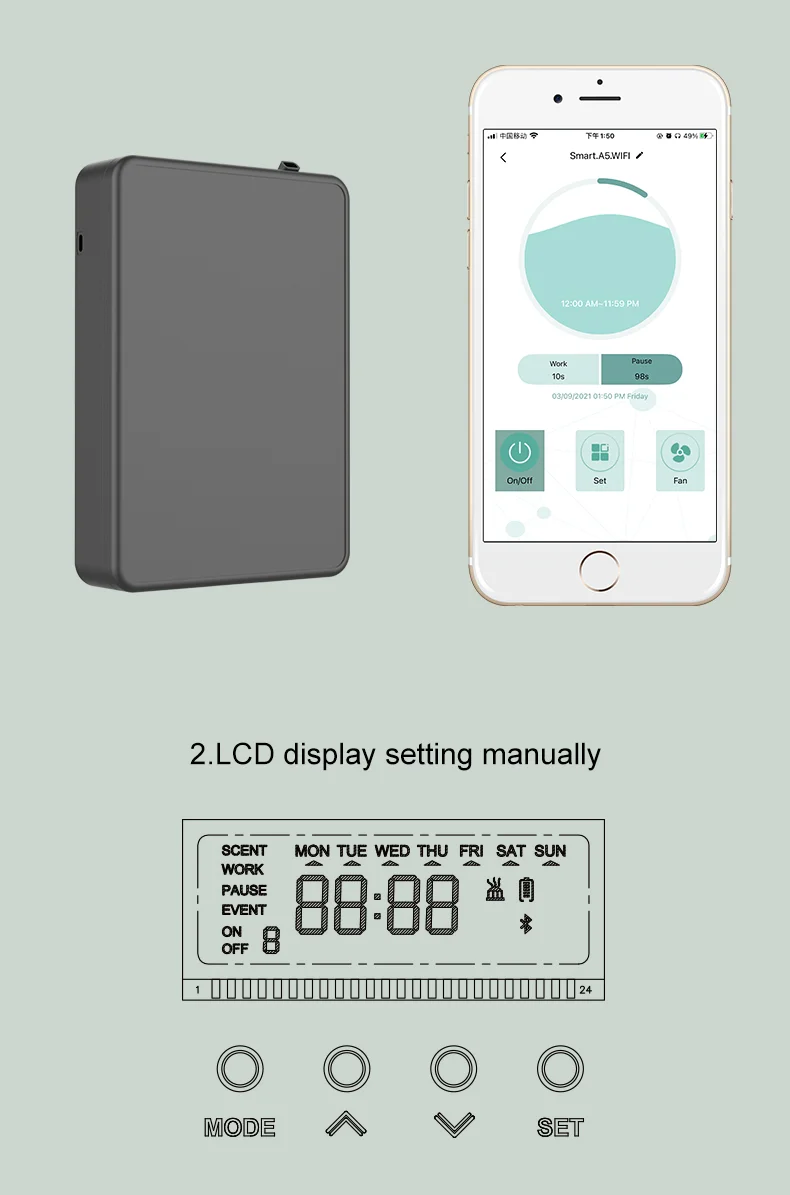 2024 Crearoma Diffuser - 500ml Nebulizer Oil Diffuser