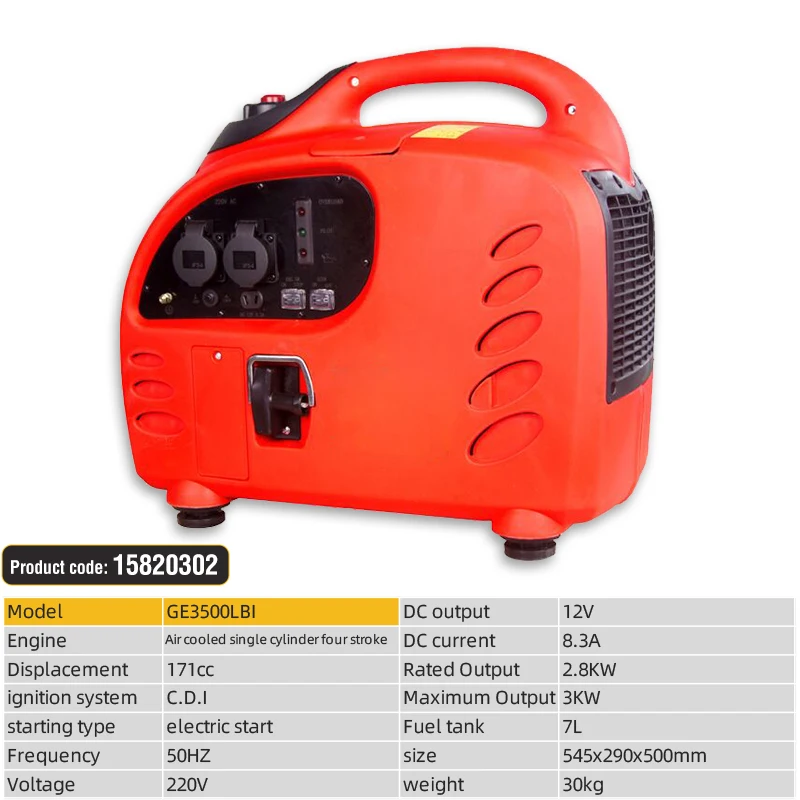 Digital Inverter Generator 2kw/3kw Gas Gasoline Generator Silent In ...