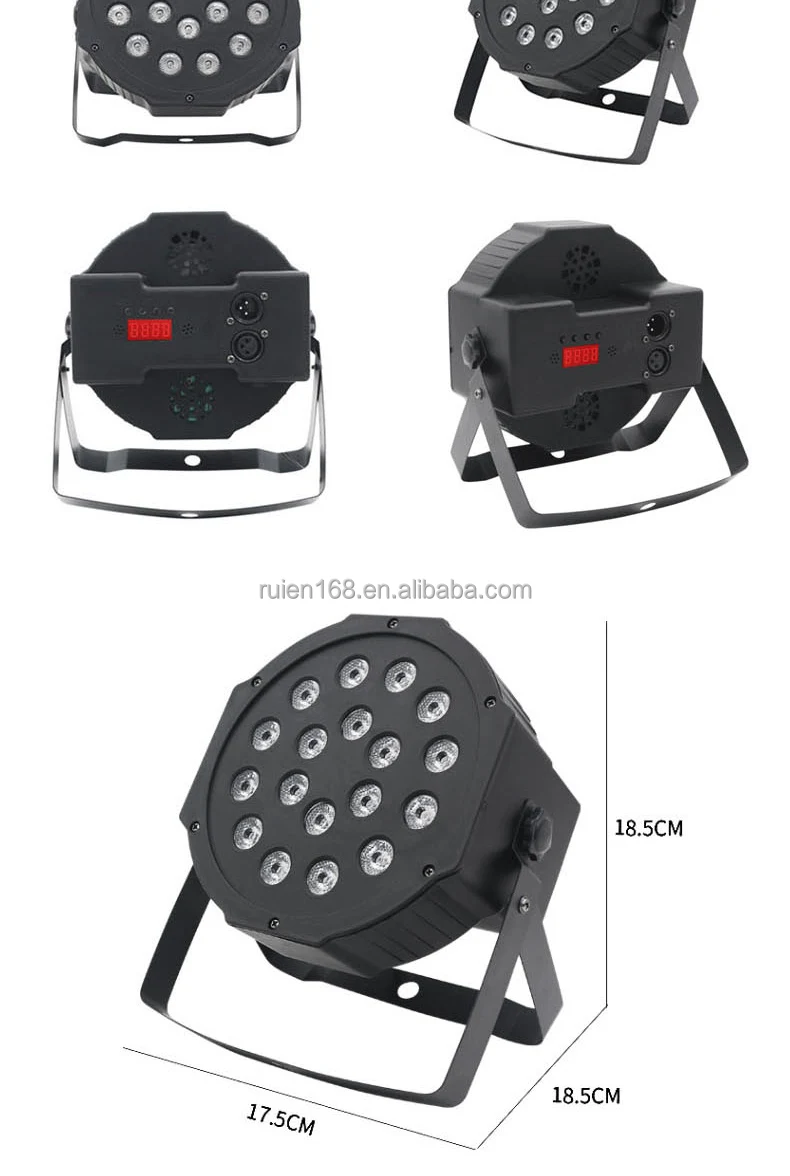 Factory Direct 18 Pcs 4in 1 Full Color LED PAR Light RGBW Emitting ...