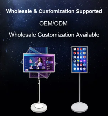 24-Inch Portable Android Smart TV Touch Screen Display White Live ...