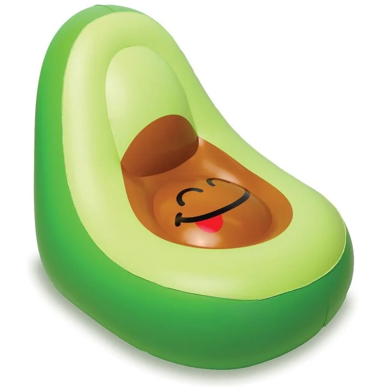 Inflatable Comfy Chair Kids Novelty Inflatable Couch Chair Avocado ...