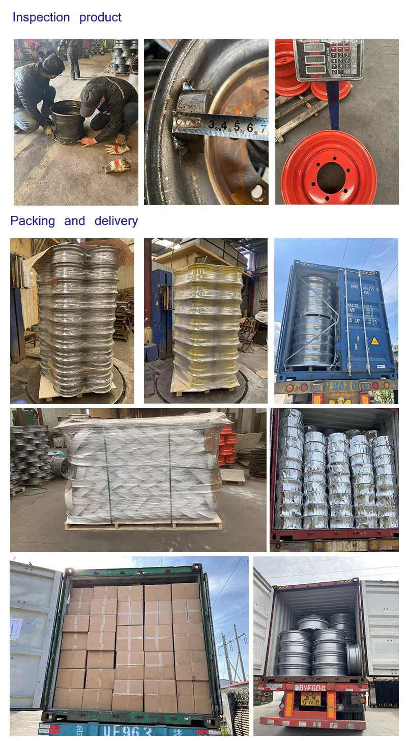 Custom 14x24 Steel Tractor Rims Factory Agricultural Wheels For 16.9-24 ...