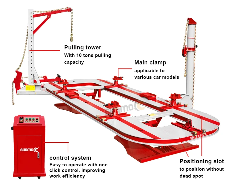 Sunmo I-Beam Steel Autorobot Frame Machine - Body Repair Equipment