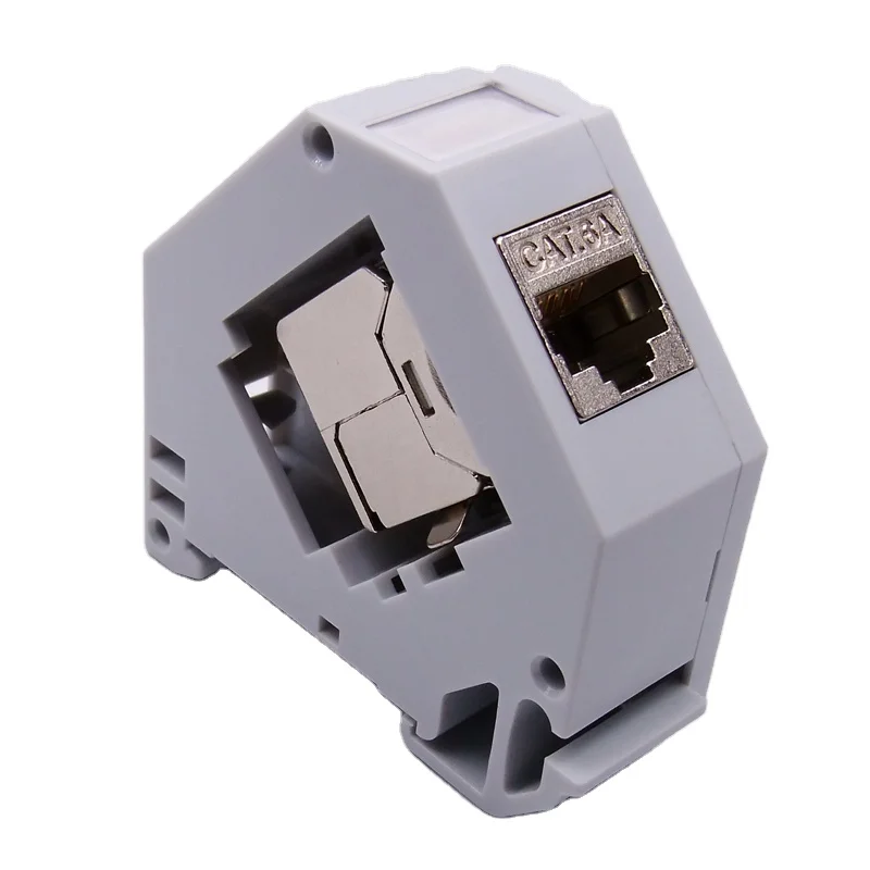 New Product Din Rail Mount Rj45 Keystone Jack Holder For House ...