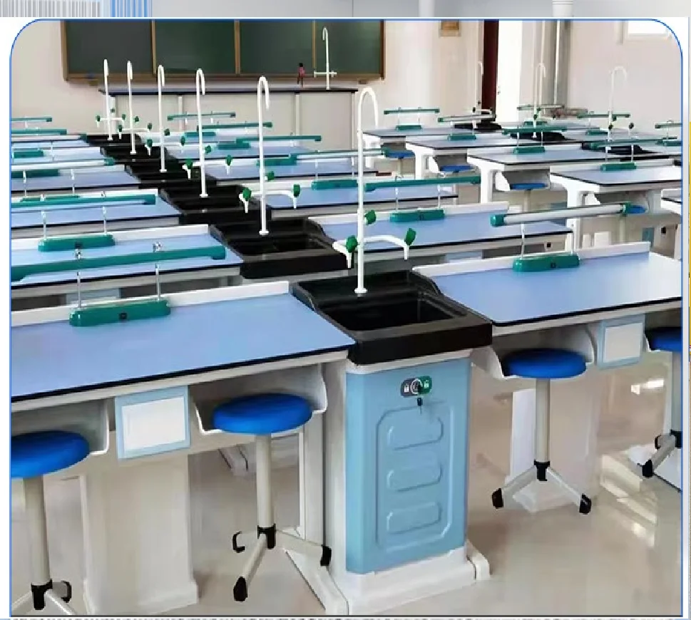 School Science Laboratory Workbench With Sink Student Table And Chair ...