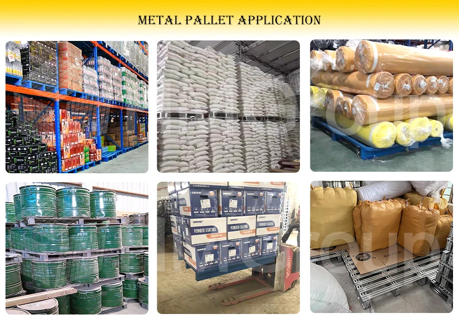 Galvanized Factory Heavy Duty Welded Logistic Steel Pallets