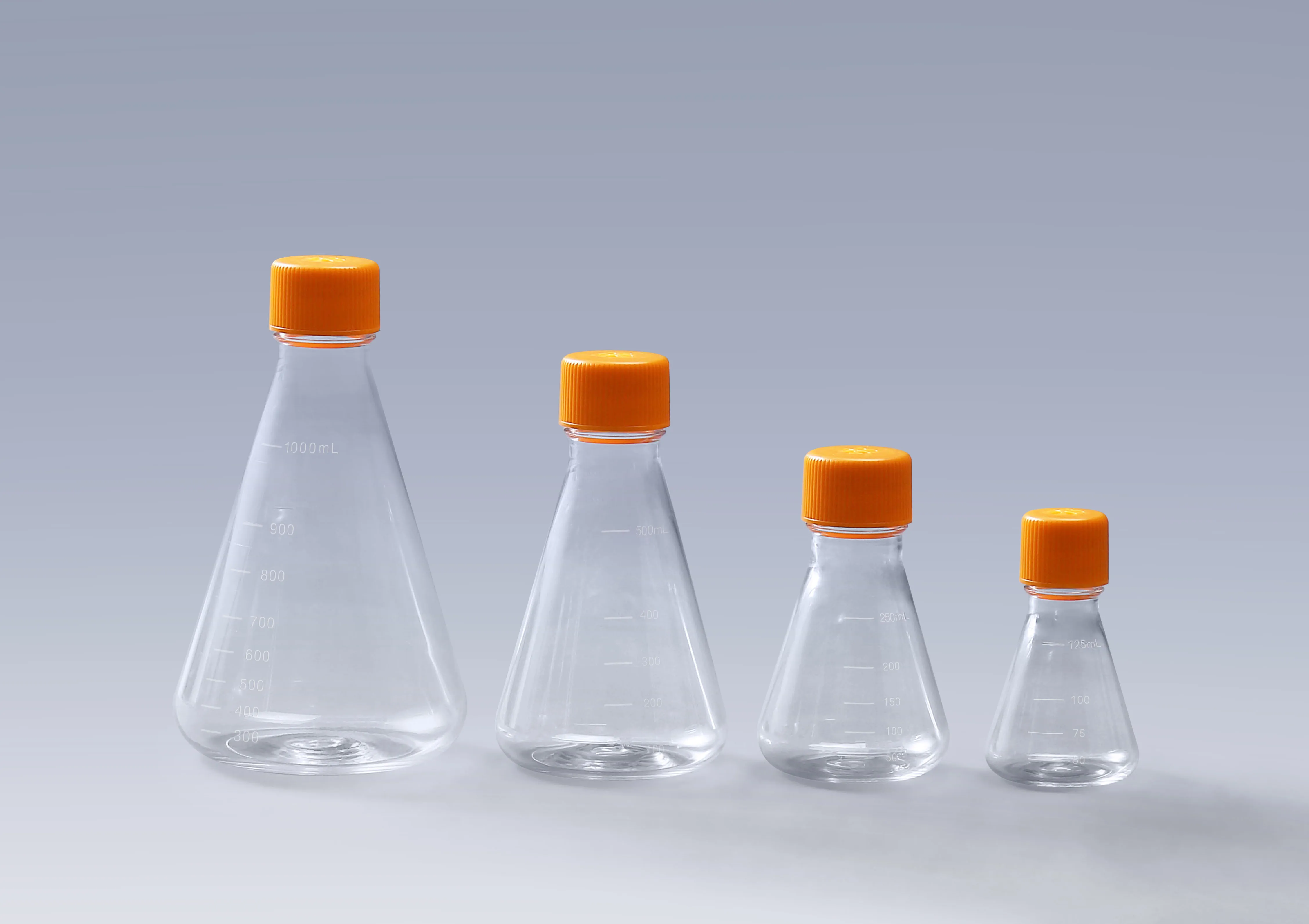 Mdhc Plastic Erlenmeyer Flask Set With Vent Caps - Buy Conical Flask ...