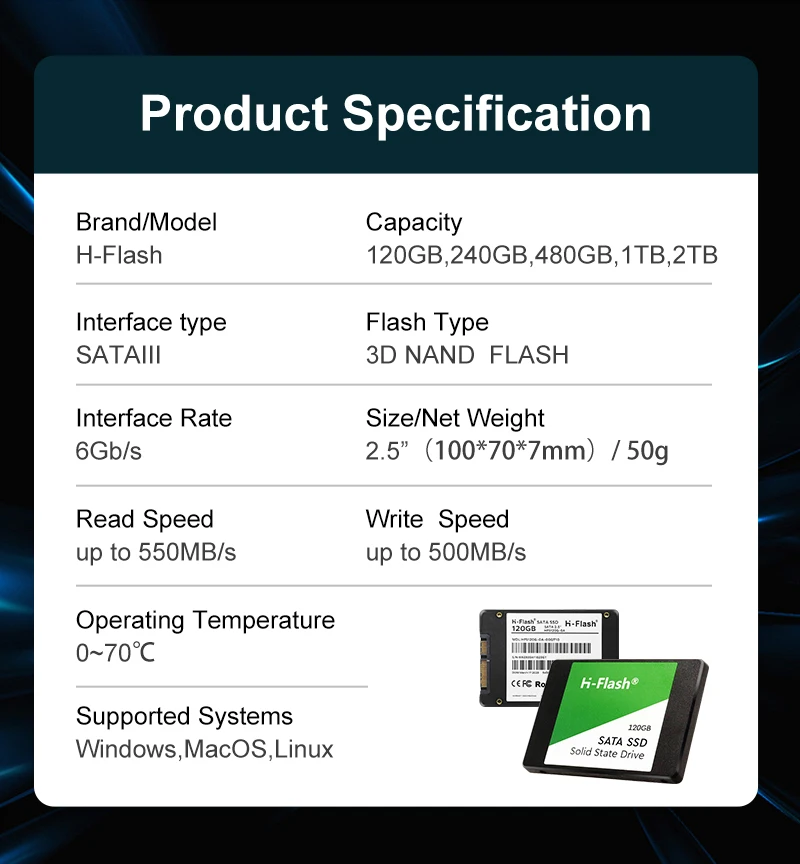 H-flash Ssds - Fast, Reliable Storage for Laptop & Desktop