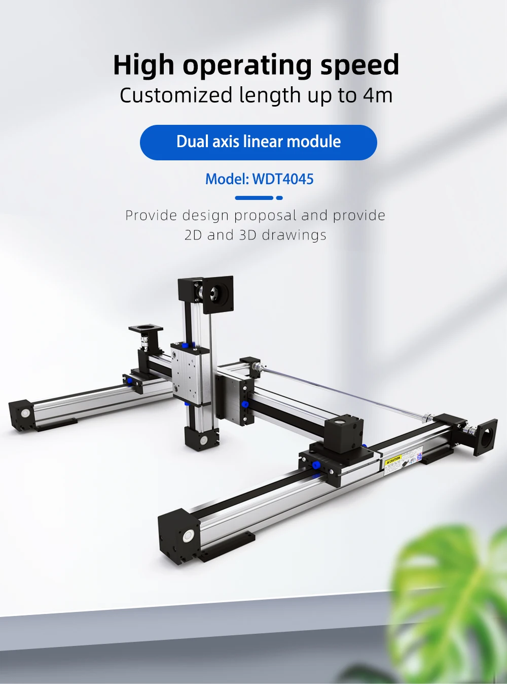 50-3800mm Effective Stroke Stepper Motor Driven CNC Robot
