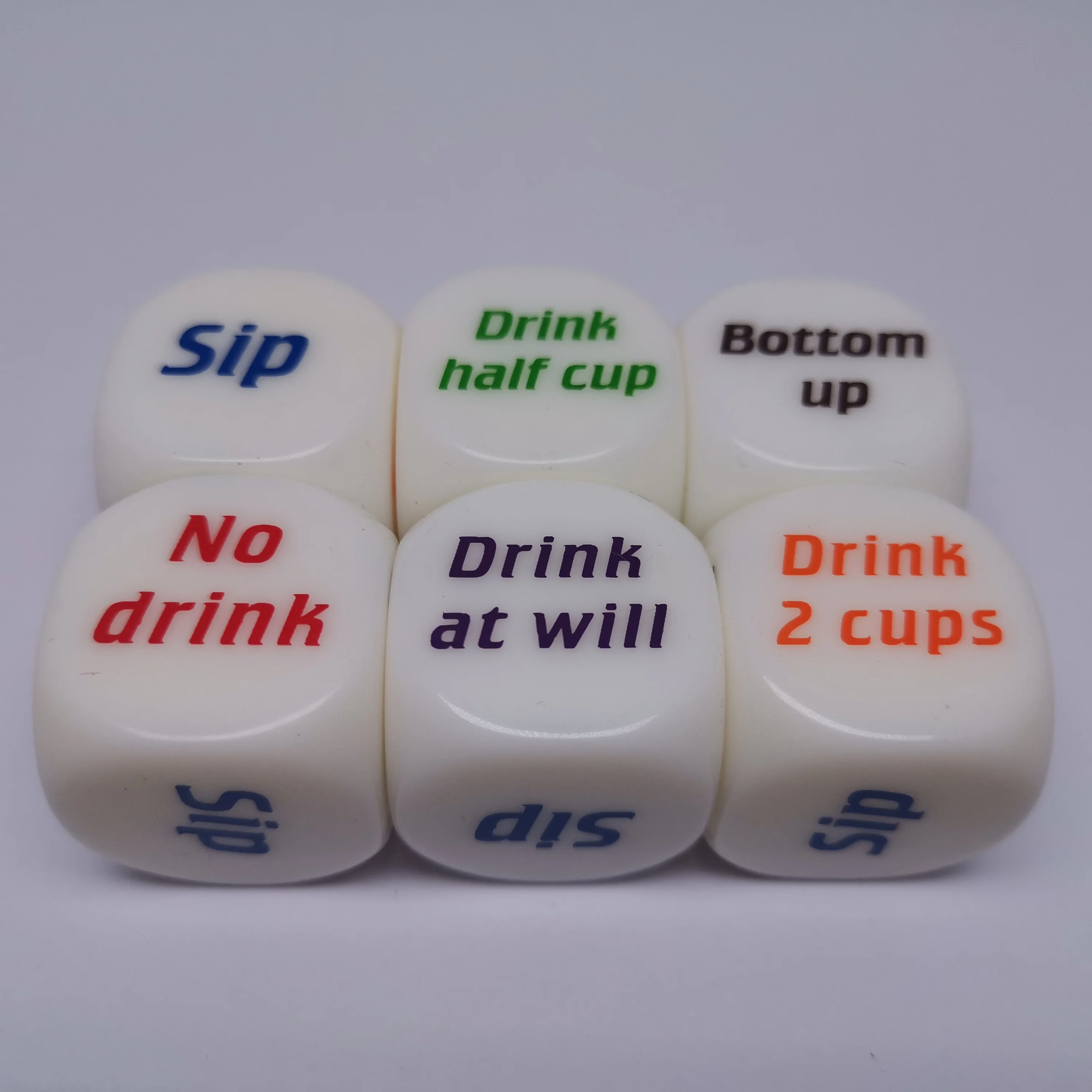 Acrylic 20 Mm Printing Paper-rock-scissors Funny Game Dice Creative ...