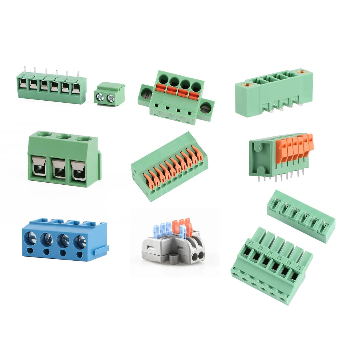 Professional Terminal Block Manufacturer Customized Pins Screwless Push ...