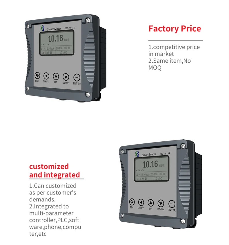 Online Turbidity/tss Analyzer Controller Meter With Rs485 Probe/sensor ...