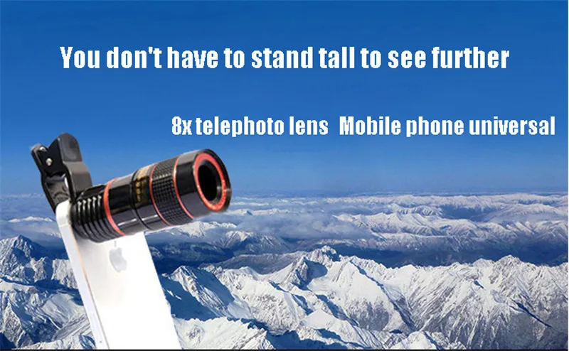 8X Zoom Lens for Smartphones - Telephoto Camera Upgrade